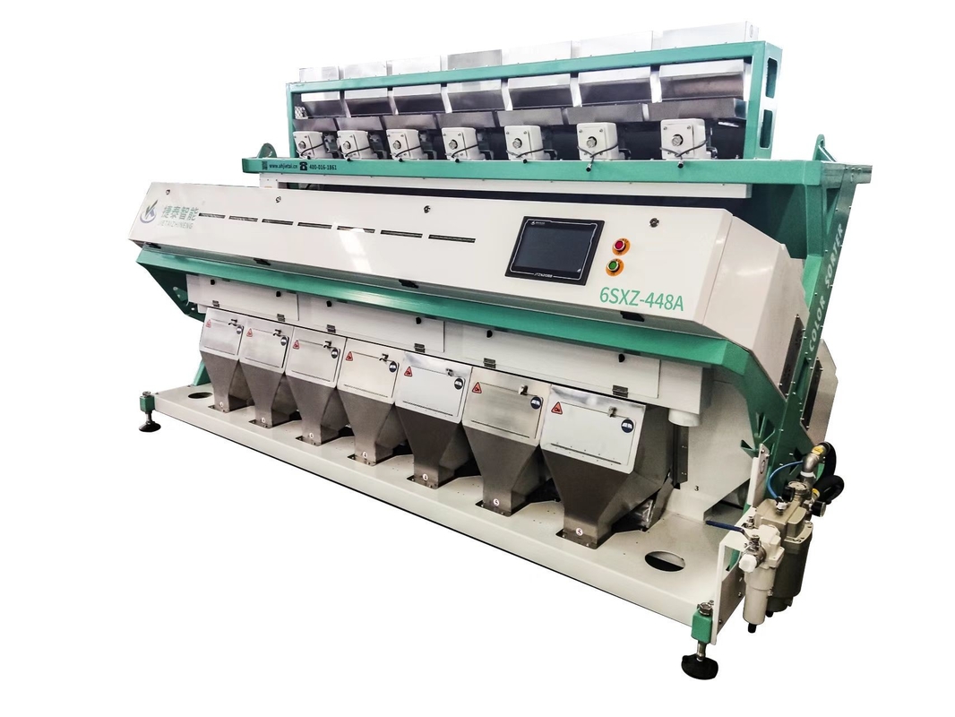 7 Chute Rice Sorting Machine Mini Rice Color Sorter 220V 7 Chute Rice Sorting Machine Mini Rice Color Sorter 220V