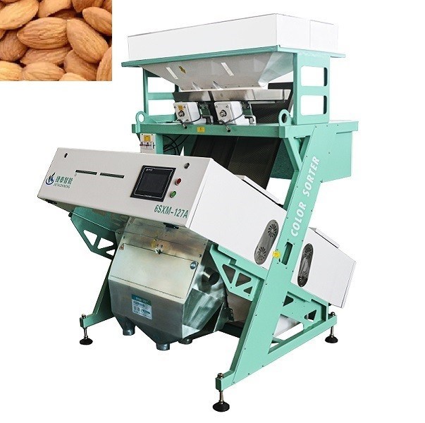 RGB CCD Nuts Color Sorter Multi Grain Sorting Machine 2 Chutes